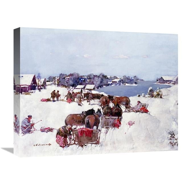 Global Gallery Sani by the Lake Art Print - Sergei M. Kolesnikoff ...