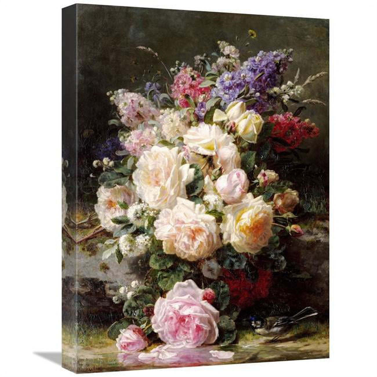 Global Gallery Still Life with Roses Art Print - Jean-Baptiste Robie ...
