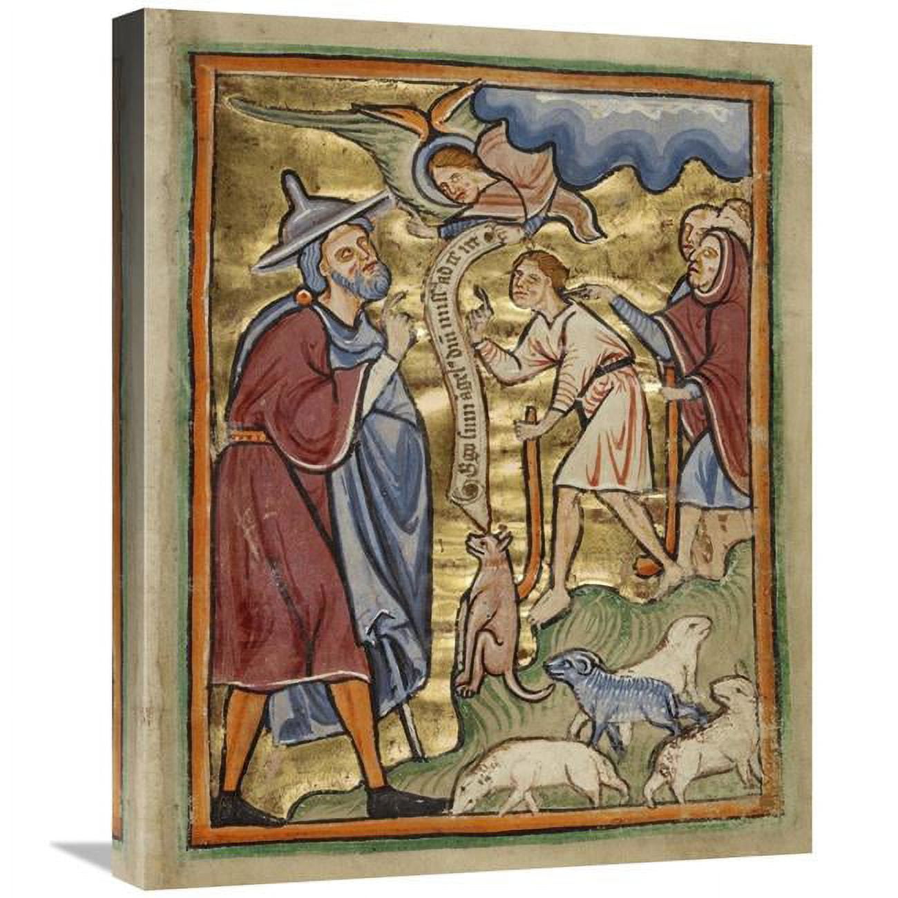 Global Gallery The Angel Appearing to Joachim Art Print - Unknown 12th Century English ...