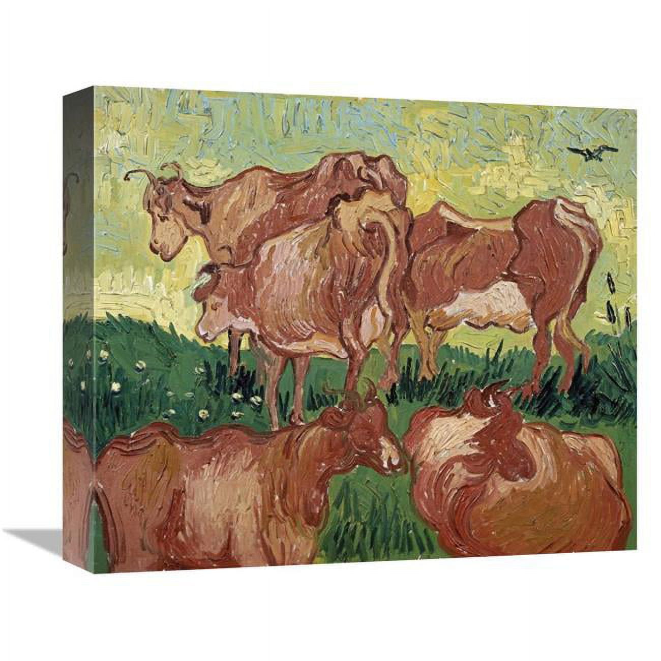 Global Gallery The Cows Art Print - Vincent Van Gogh - 16in. - Walmart.com