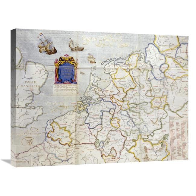 Global Gallery Watercolour Map of Northern Europe Art Print - Salomon ...
