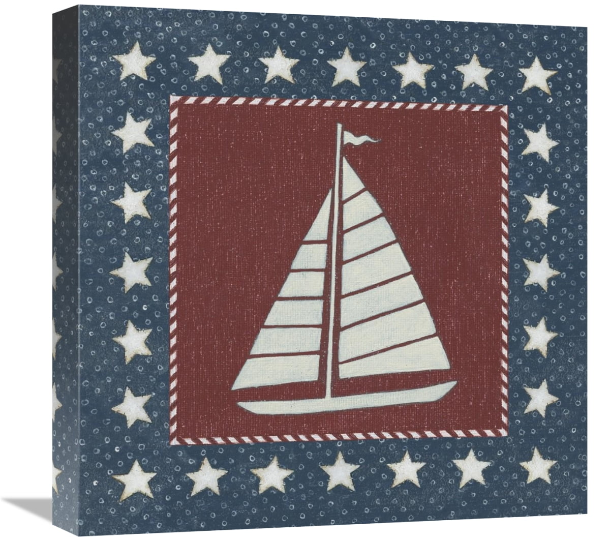 Global Gallery's 'Coastal Americana I' by David Carter Brown Stretched ...