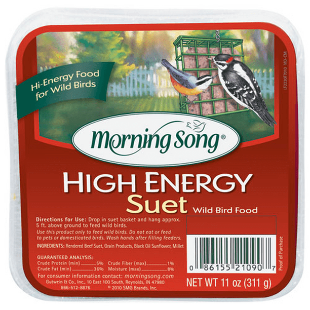 Global Harvest Foods Morning Song High Energy Suet Wild Bird Food (Pack ...