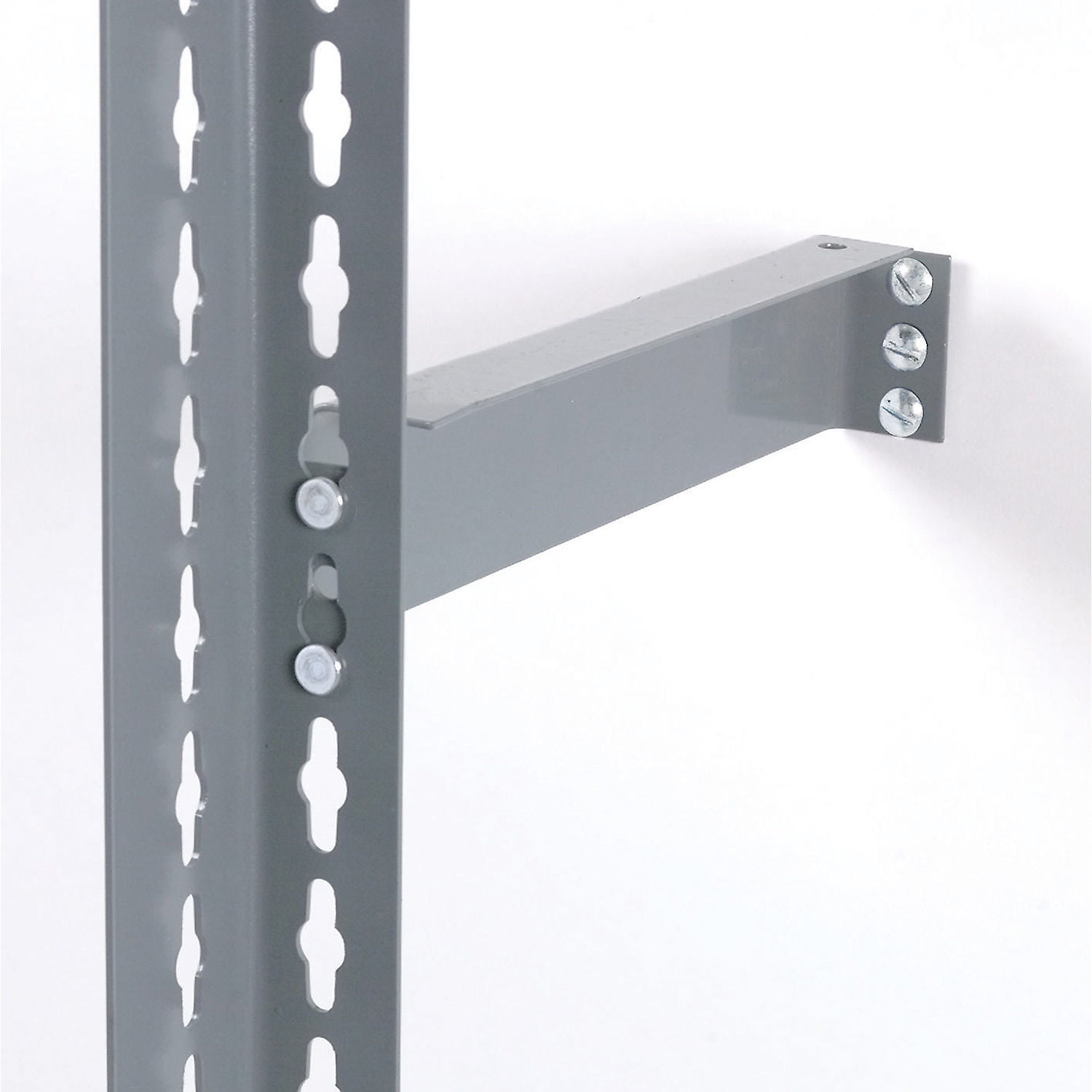 Global Industrial 12" Wall Bracket for Boltless Shelving, Gray ...