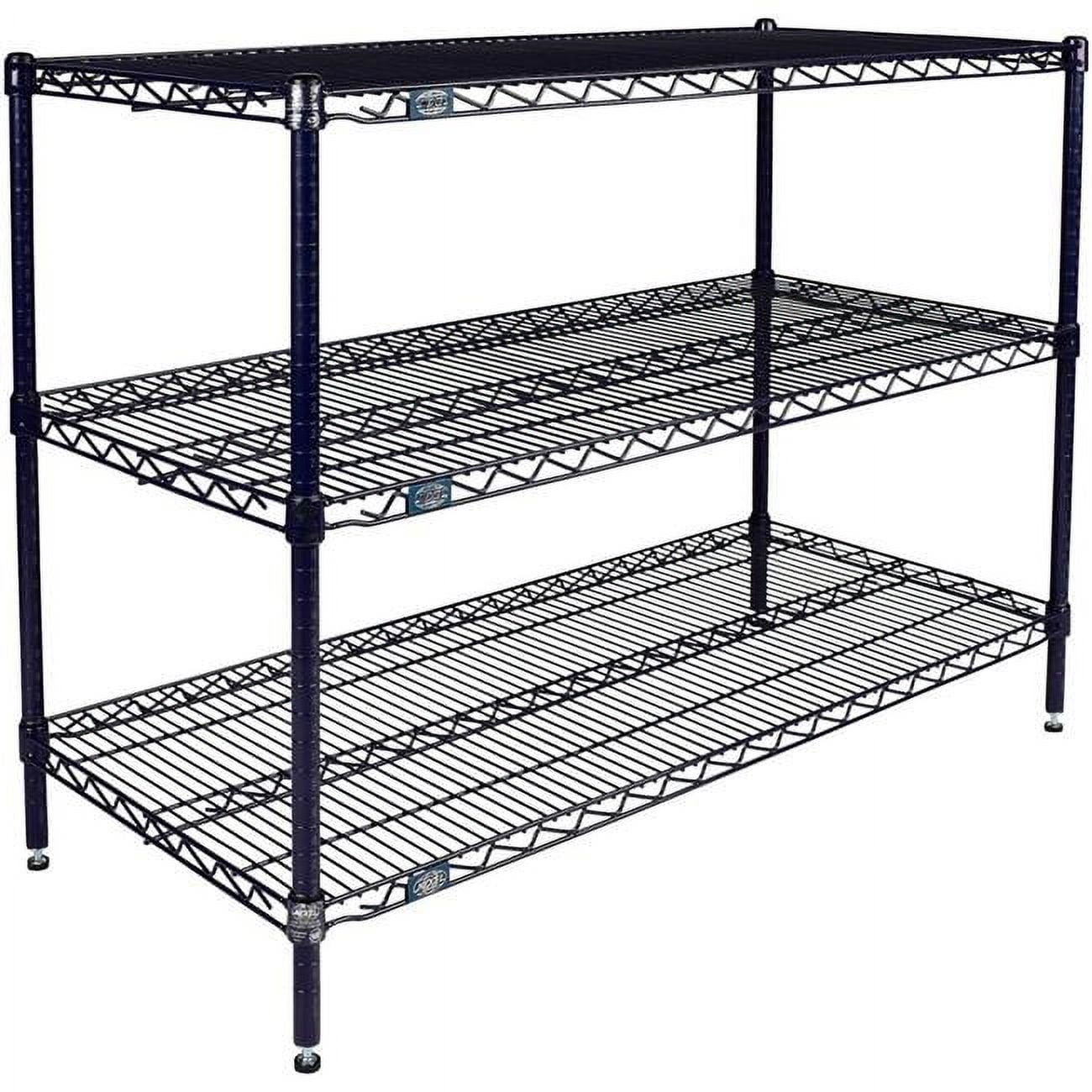 Global Industrial 14603N3 Nexel 3 Shelf Nexelon Blue Wire Shelving Unit ...