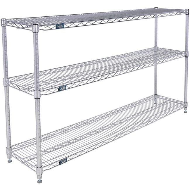 Global Industrial 14603S3 Nexel 3 Shelf Stainless Steel Wire Shelving ...