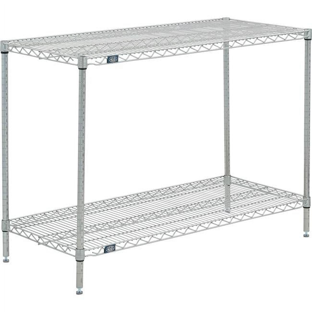 Global Industrial 14603Z2 Nexel 2 Shelf Poly-Z-Brite Wire Shelving Unit ...