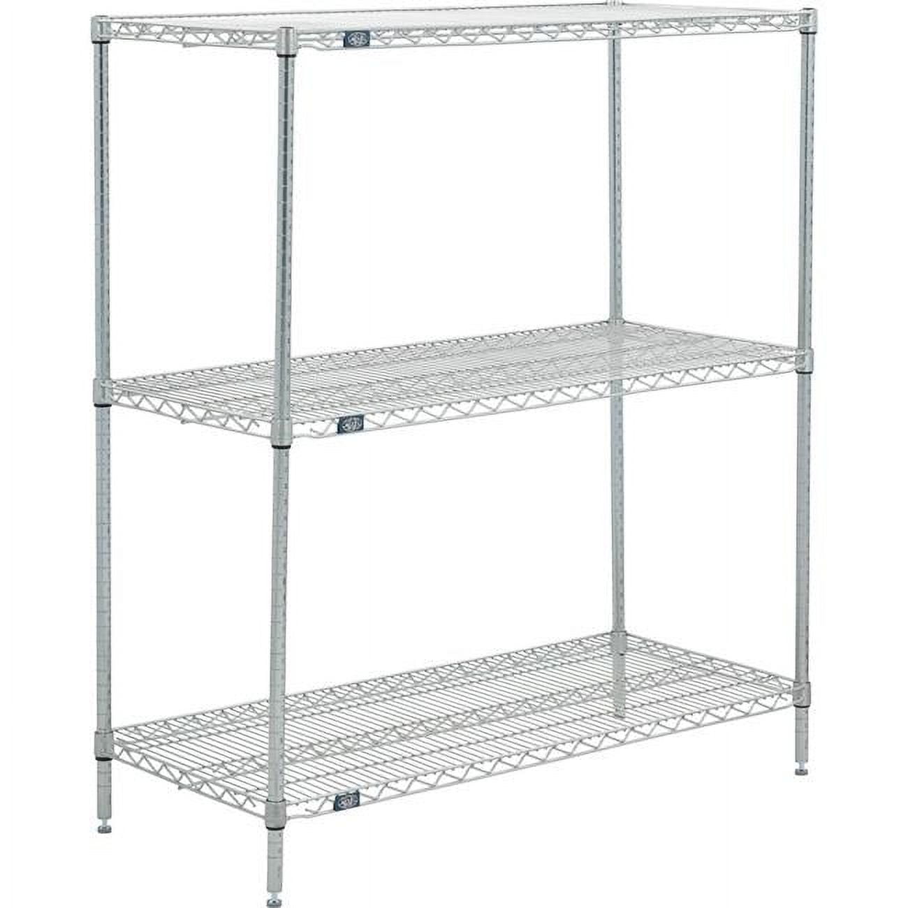 Global Industrial 14605Z3 Nexel 3 Shelf Poly-Z-Brite Wire Shelving Unit ...