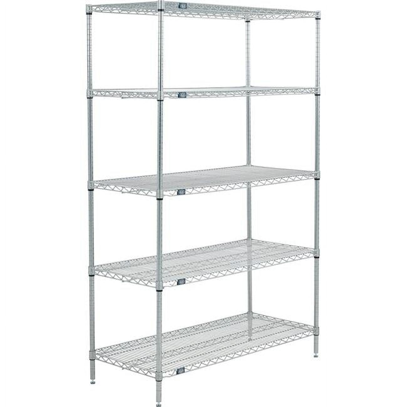 Global Industrial 14606Z5 Nexel 5 Shelf Poly-Z-Brite Wire Shelving Unit ...