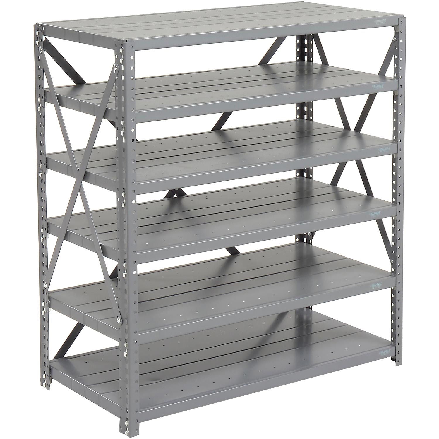 Global Industrial™ 6 Shelf Open Steel Shelving Unit 36"W x 12"D x 39"H ...