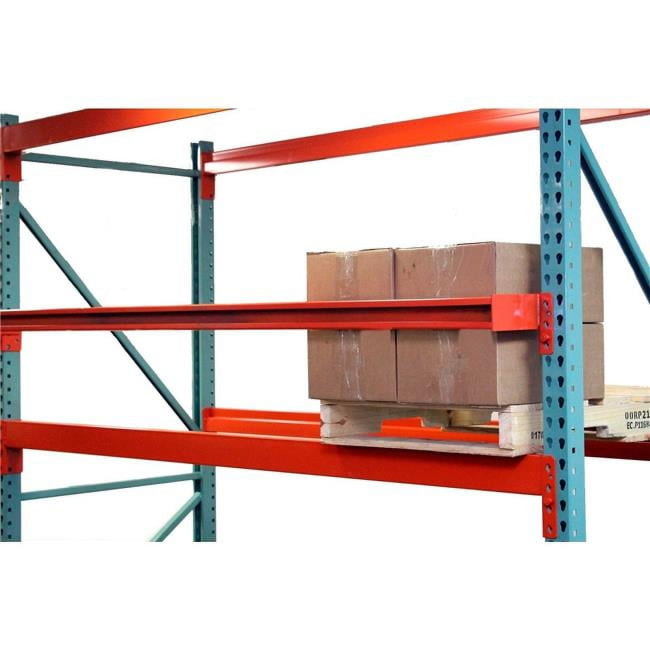 Global Industrial B3090159 Teardrop Pallet Rack Backstop - Orange - 108 ...
