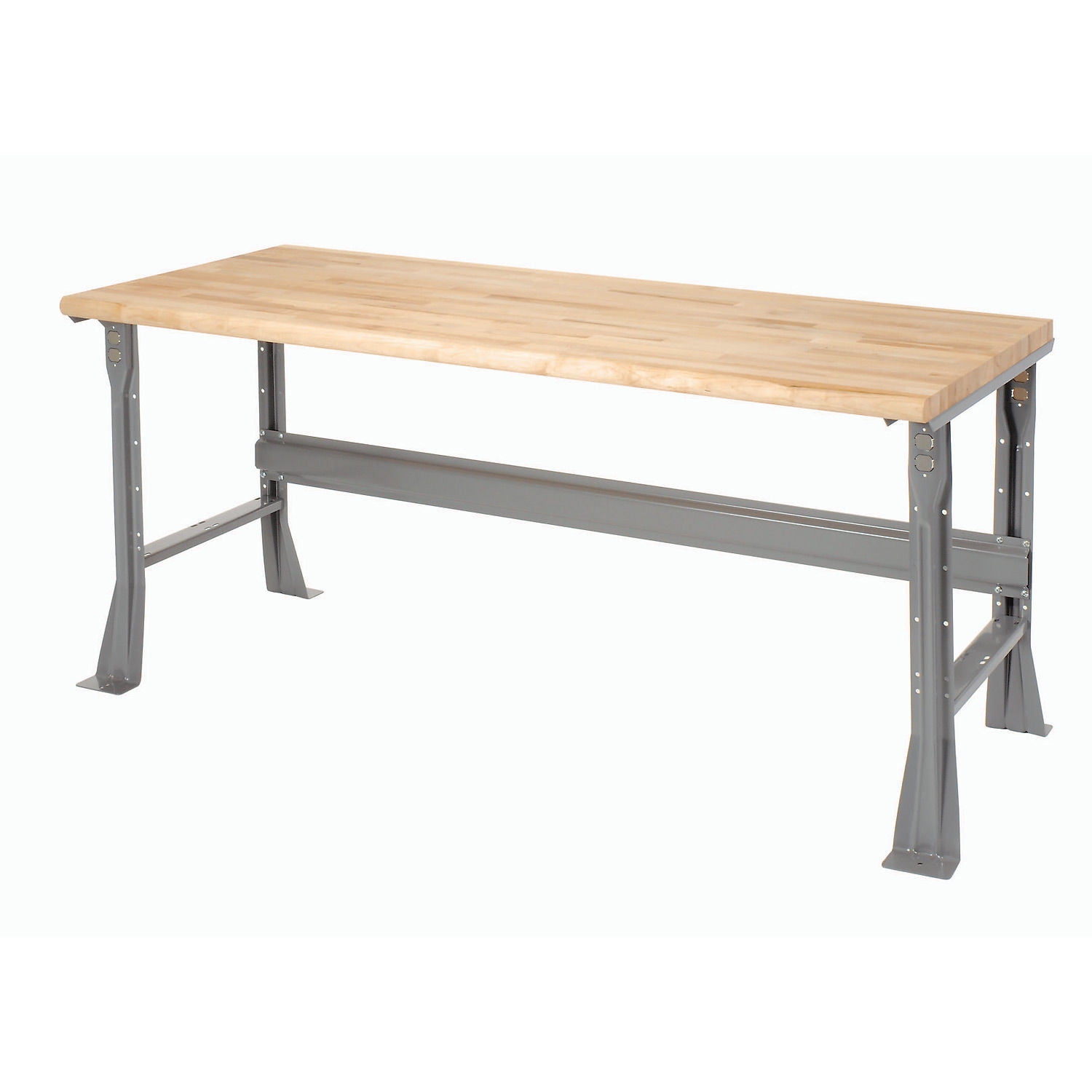 Fixed Height Workbench Flared Leg, 60"W x 30"D x 34"H, 1-3/4" Maple Top ...