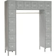 Global Industrial 16 Person Locker, 12 x18x12, Unassembled, Gray ...
