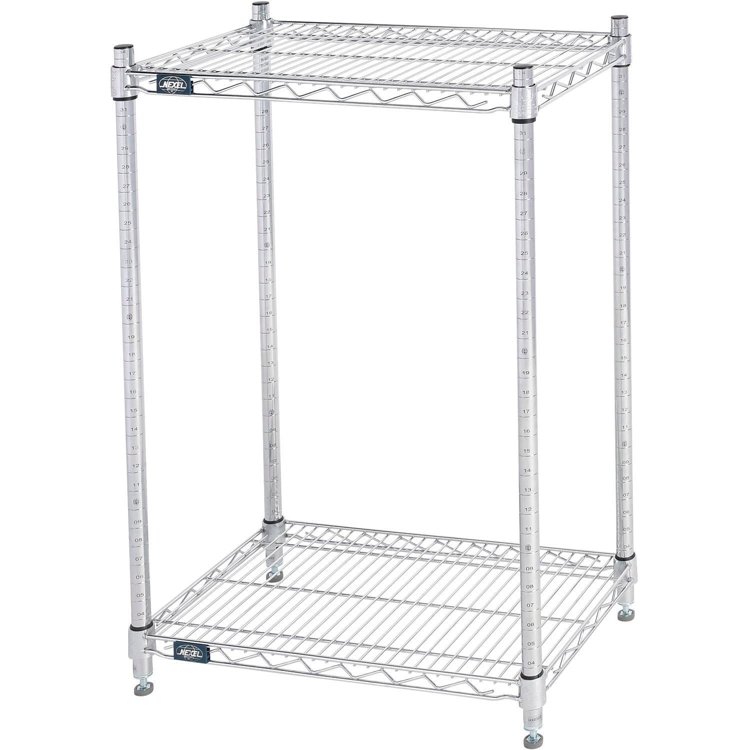 Global Industrial 18243ESD2 Nexel 2 Shelf Chrome ESD Wire Shelving Unit ...