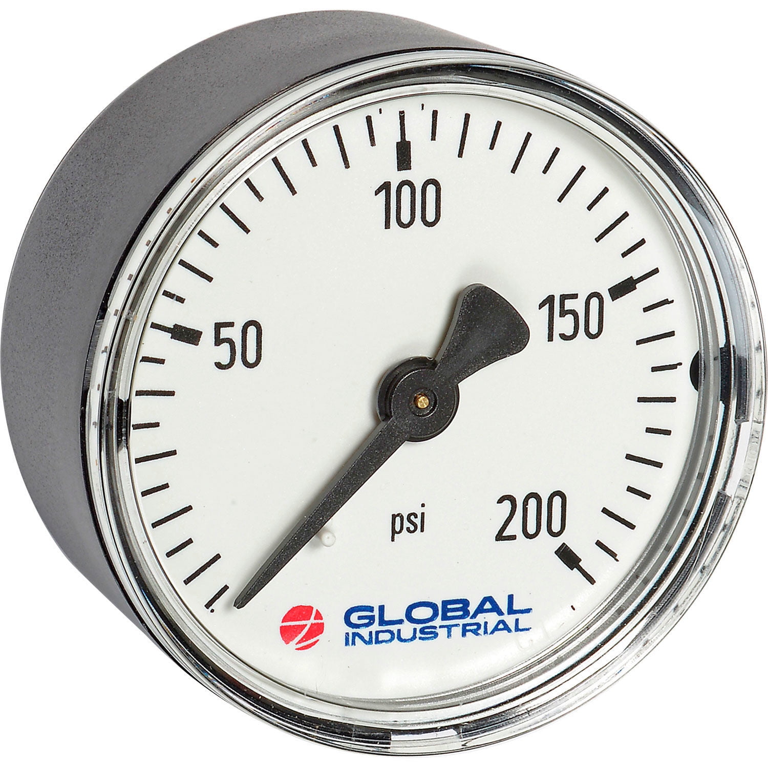 Global Industrial 2" Pressure Gauge, 30 INHG VAC, 1/4" NPT CBM, Plastic ...