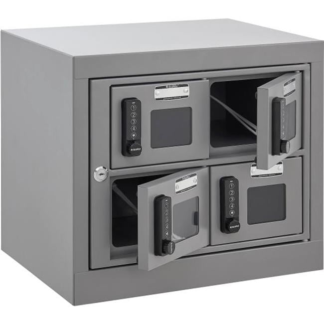 Global Industrial 413247 2-Tier 4 Door Clear View Digital Lock Cell ...