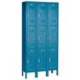 Global Industrial 238234BL 12 x 15 x 24 3 Tier Paramount Locker with 9 ...