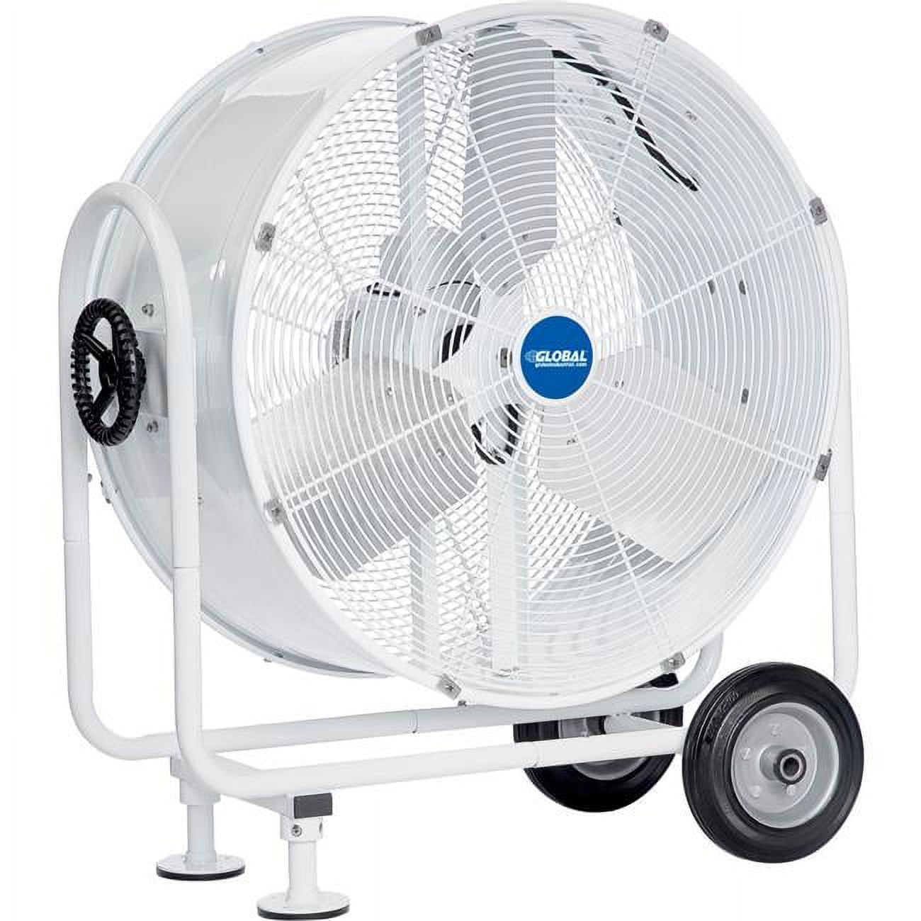 Global Industrial 24" Mobile Tilt Drum Blower Fan, 2 Speed, 5800 CFM, 1 ...