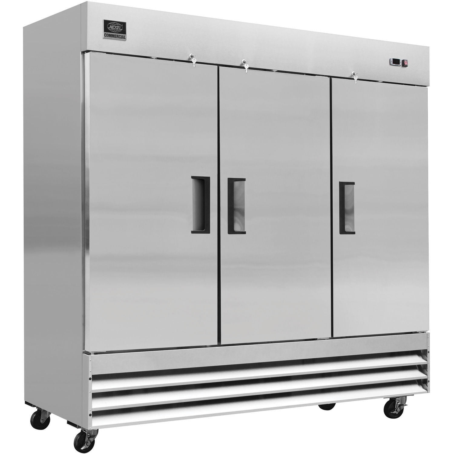 3 Door Commercial Reach-In Freezer, 72 Cu. Ft., 80-7/8"W x 32-1/4"D x 82-1/2"H - Walmart.com
