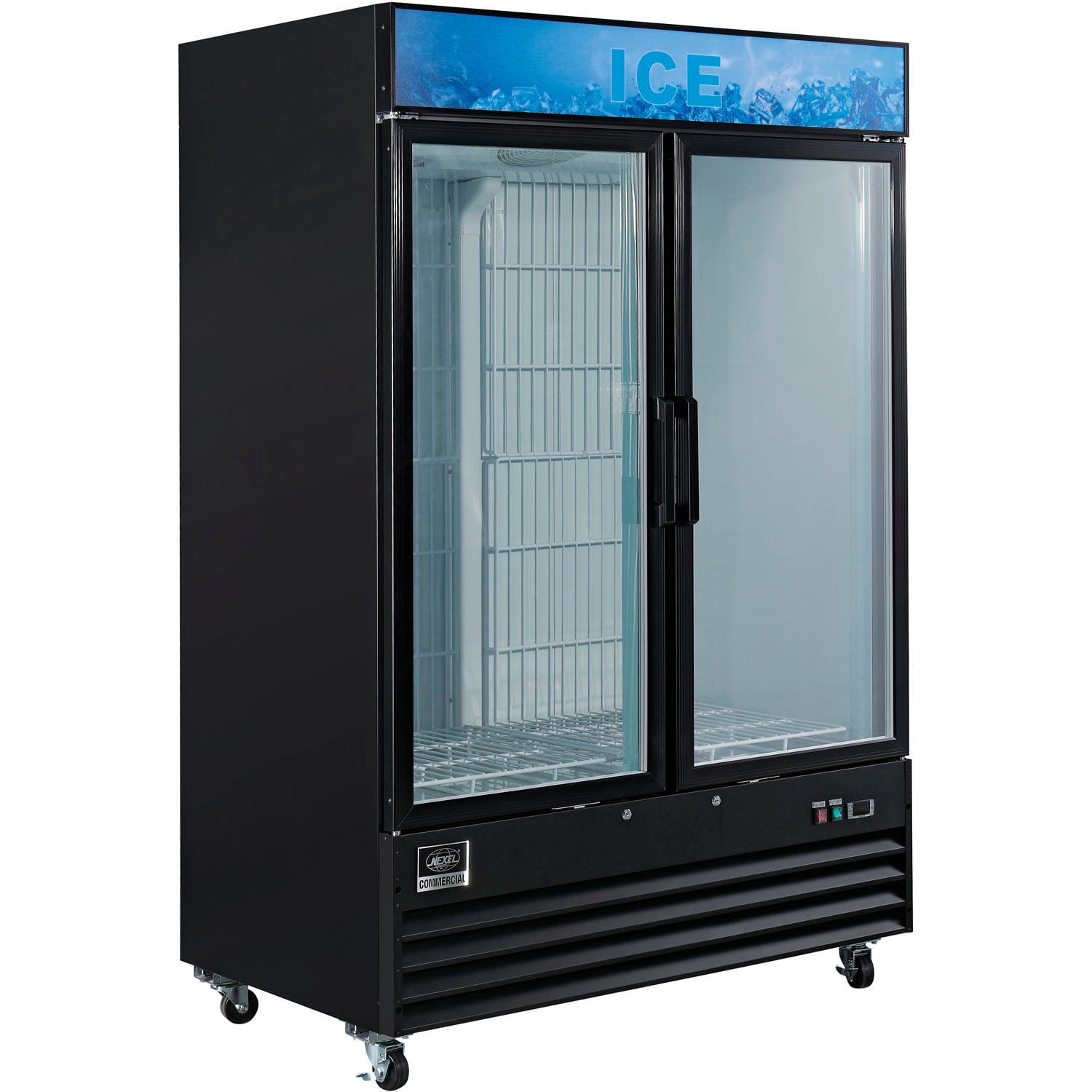 Global Industrial 243055 Nexel Ice Merchandiser - 2 Swing Glass Doors ...