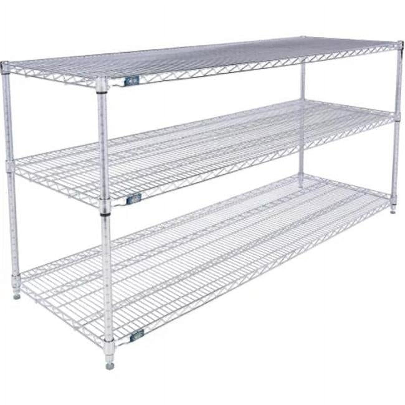 Global Industrial 24723C3 Nexel 3 Shelf Chrome Wire Shelving Unit ...
