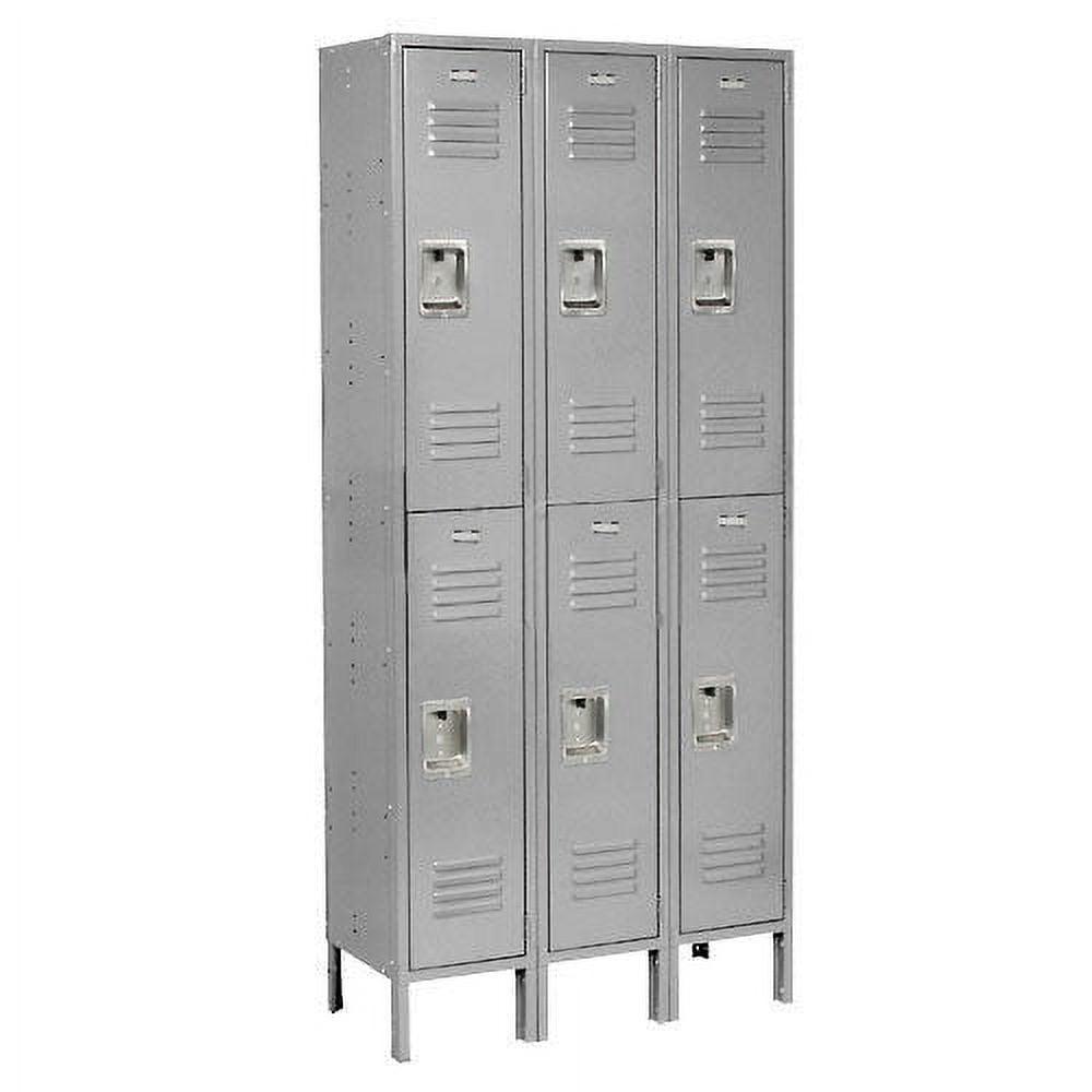 Global Industrial 254128GY 12 x 18 x 36 in. Double Tier Infinity Locker ...
