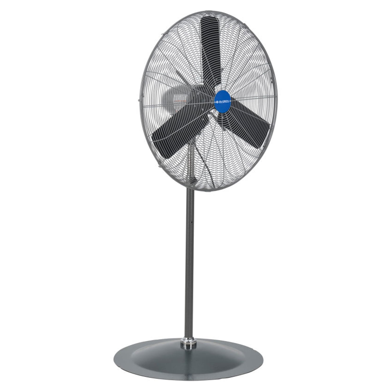 Global Industrial 30" Adjustable 3 Speed Oscillating Pedestal Fan, Gray ...