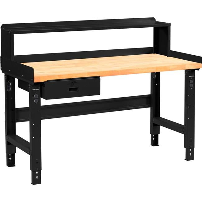 Global Industrial 318917BBK 72 x 36 in. Adjustable Height Workbench ...