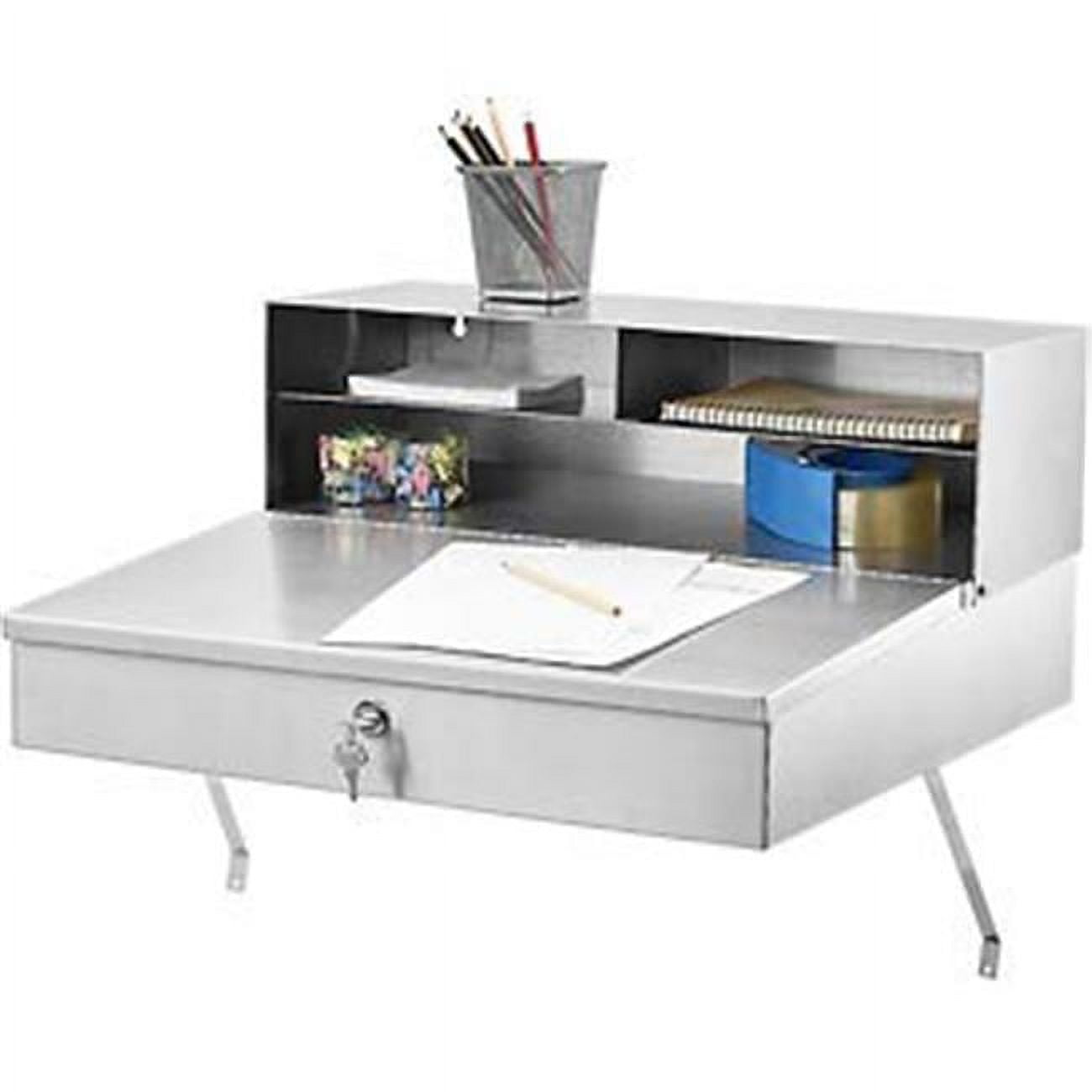 Global Industrial 319053 Stainless Steel Wall Mounted Receiving Desk ...