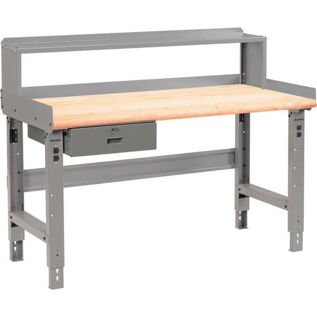 Global Industrial 319077BGY 48 x 30 in. Adjustable Height Workbench ...