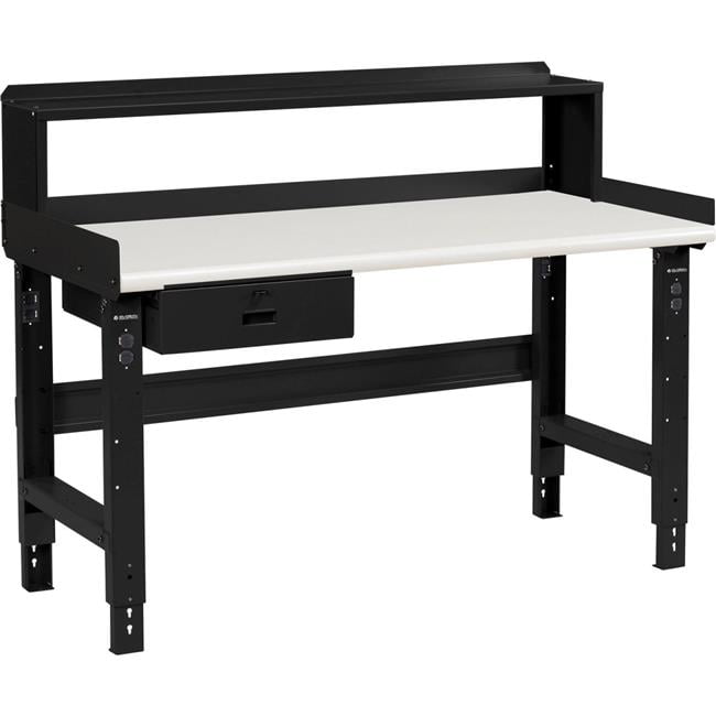 Global Industrial 319079BBK 48 x 36 in. Adjustable Height Workbench ...