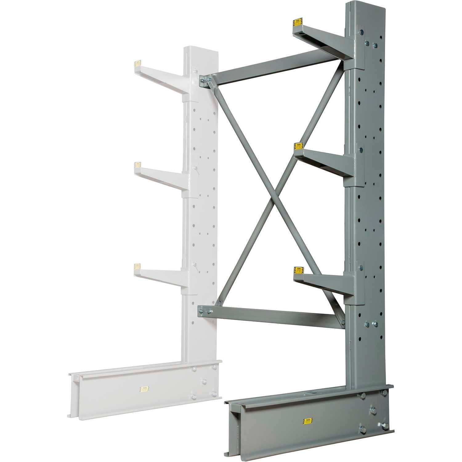 Global Industrial Single Sided Medium Duty Cantilever Add-On Rack, 2 ...