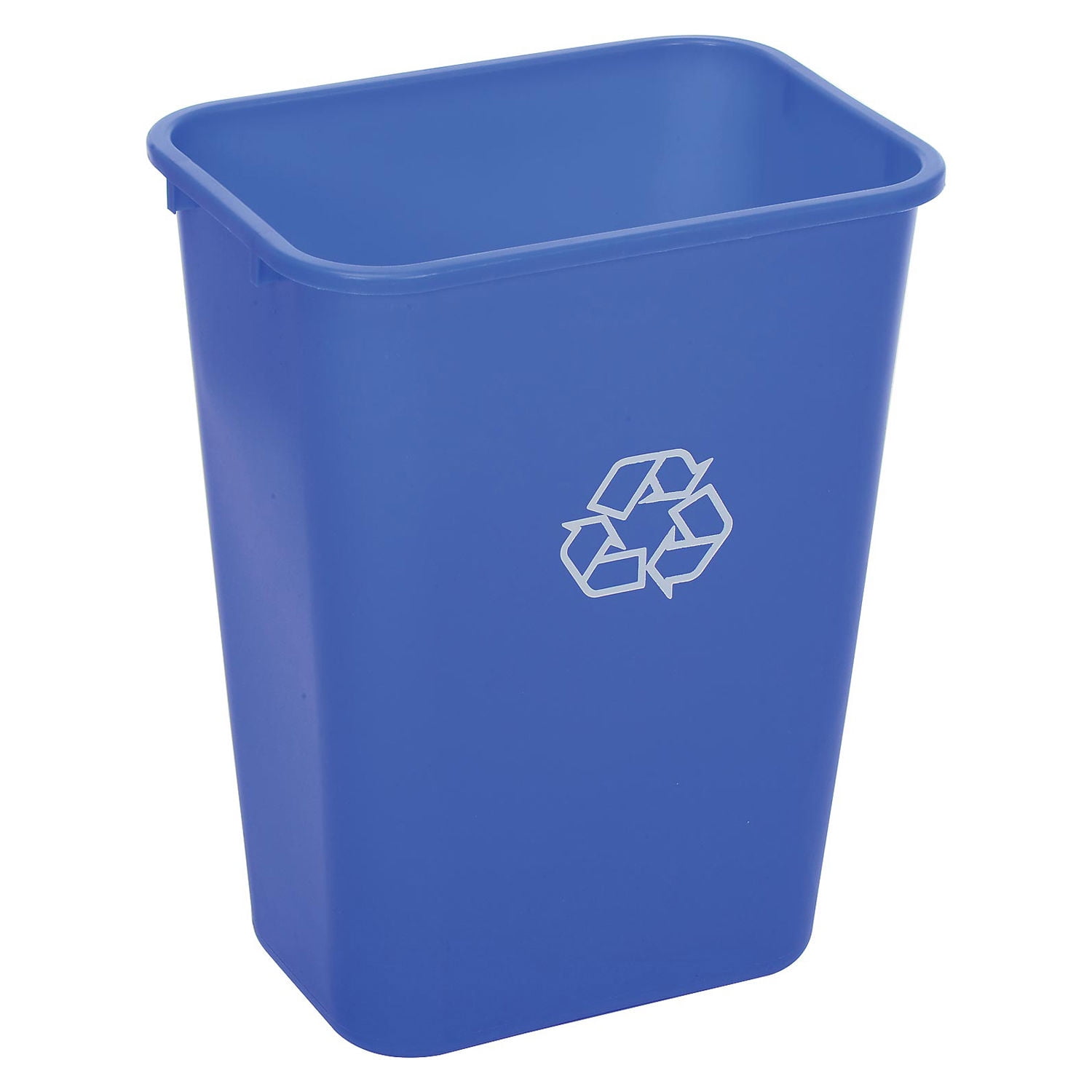 Global Industrial Plastic Recycling Wastebasket, 41-1/4 Qt., Blue ...