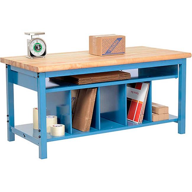 Global Industrial 412471 Packing Workbench with Lower Shelf Kit ...