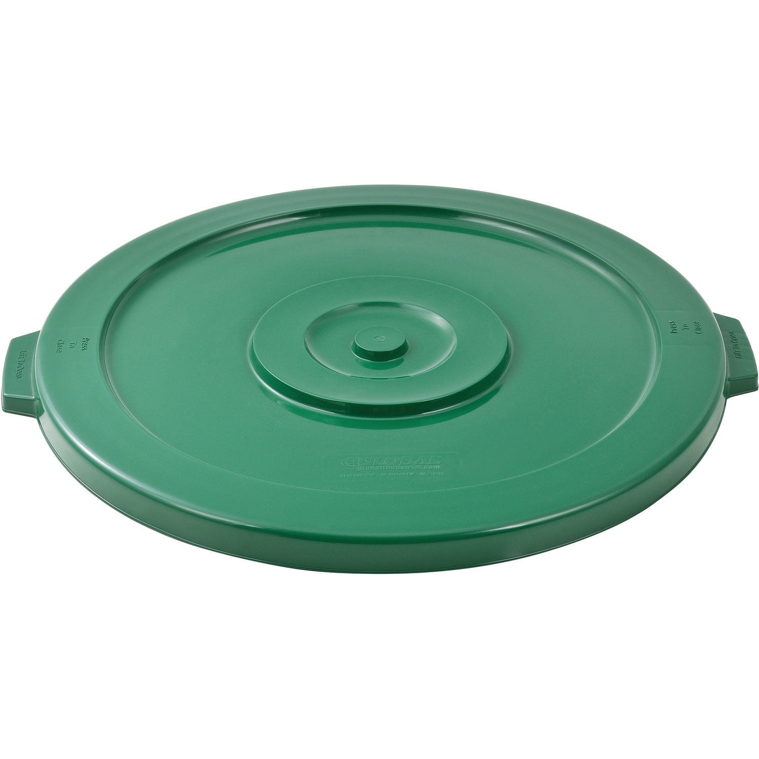 Global Industrial 44 Gallon Garbage Can Lid, Green - Walmart.com