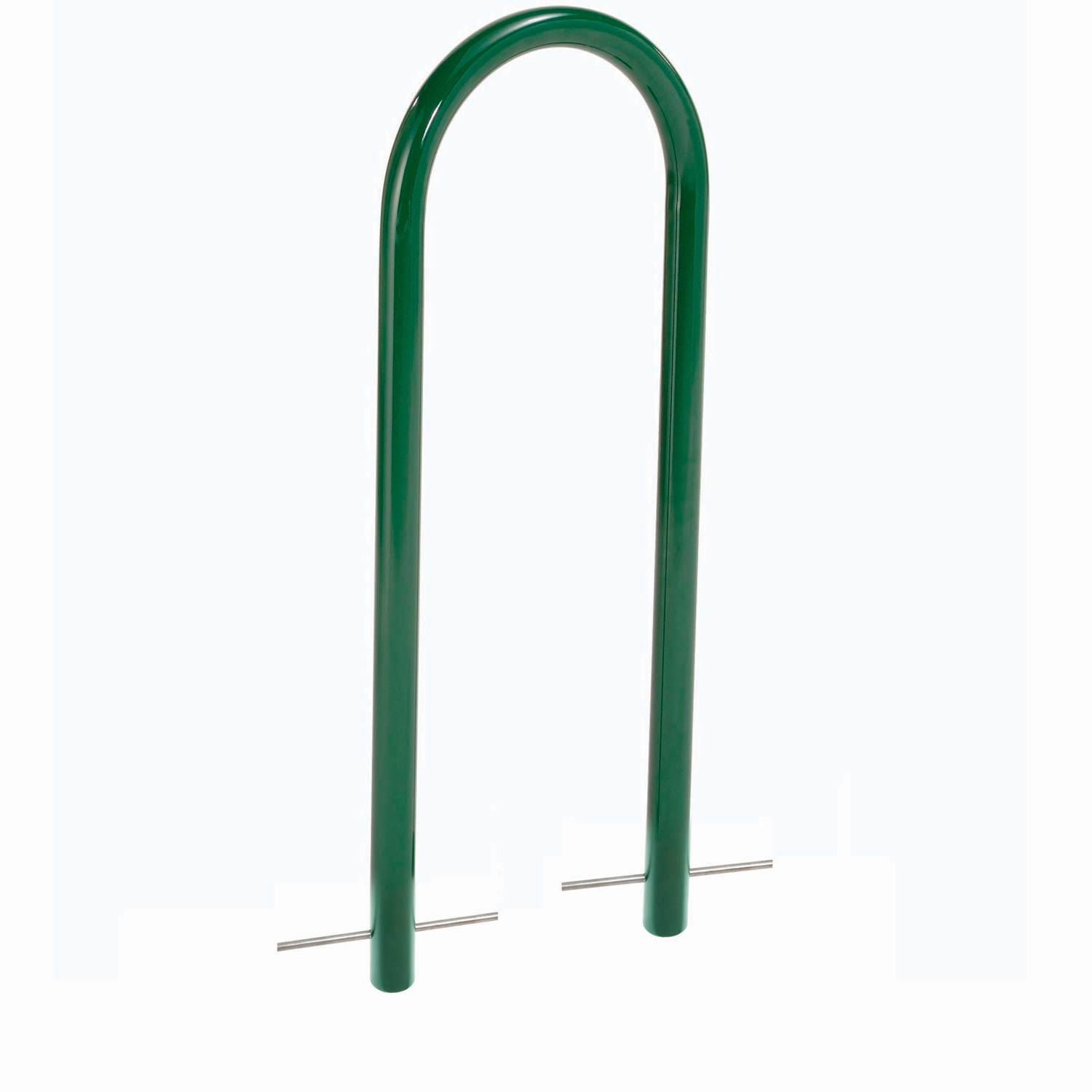 Global Industries U-Rack Bike Rack, 2-Bike Capacity, Below Ground Mount, Green, Tubular Steel ...