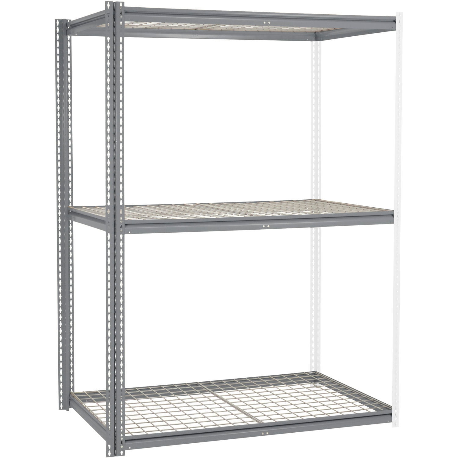 Global Industrial 581026GY 84 x 60 x 36 in. High Capacity 3 Levels Add ...