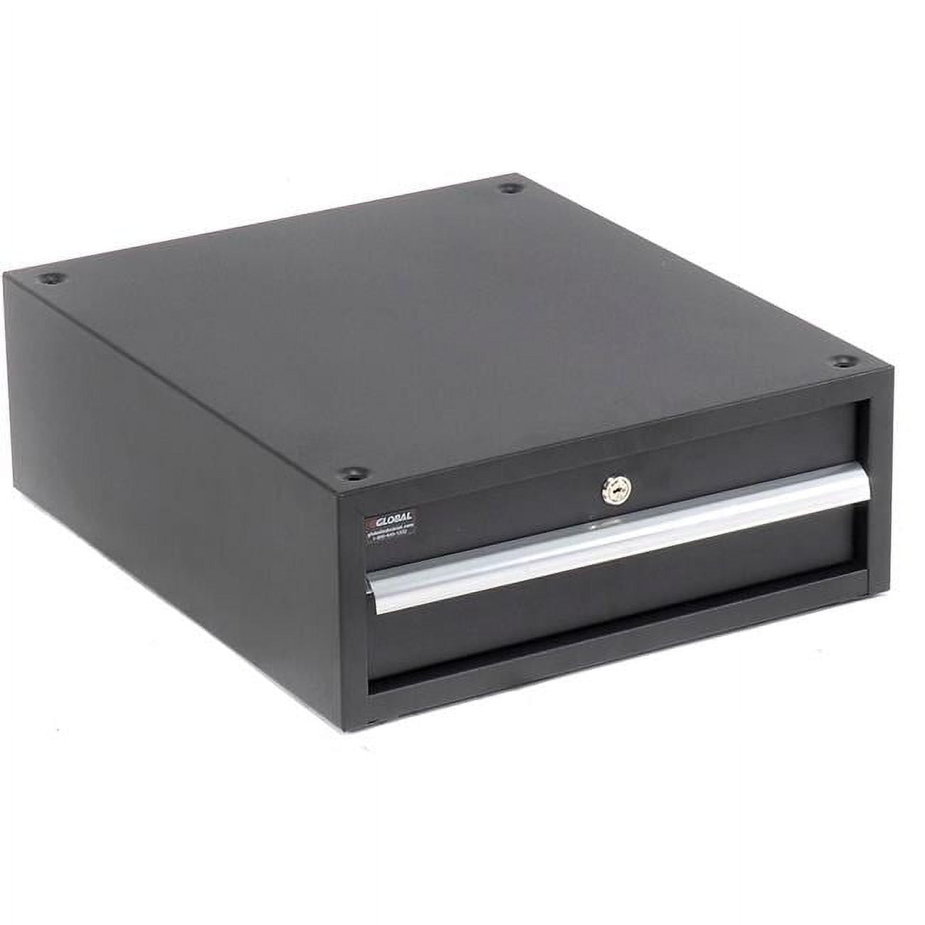 Global Industrial 606957BK Steel Drawer with Cylinder Lock - 17.25 x 20 ...