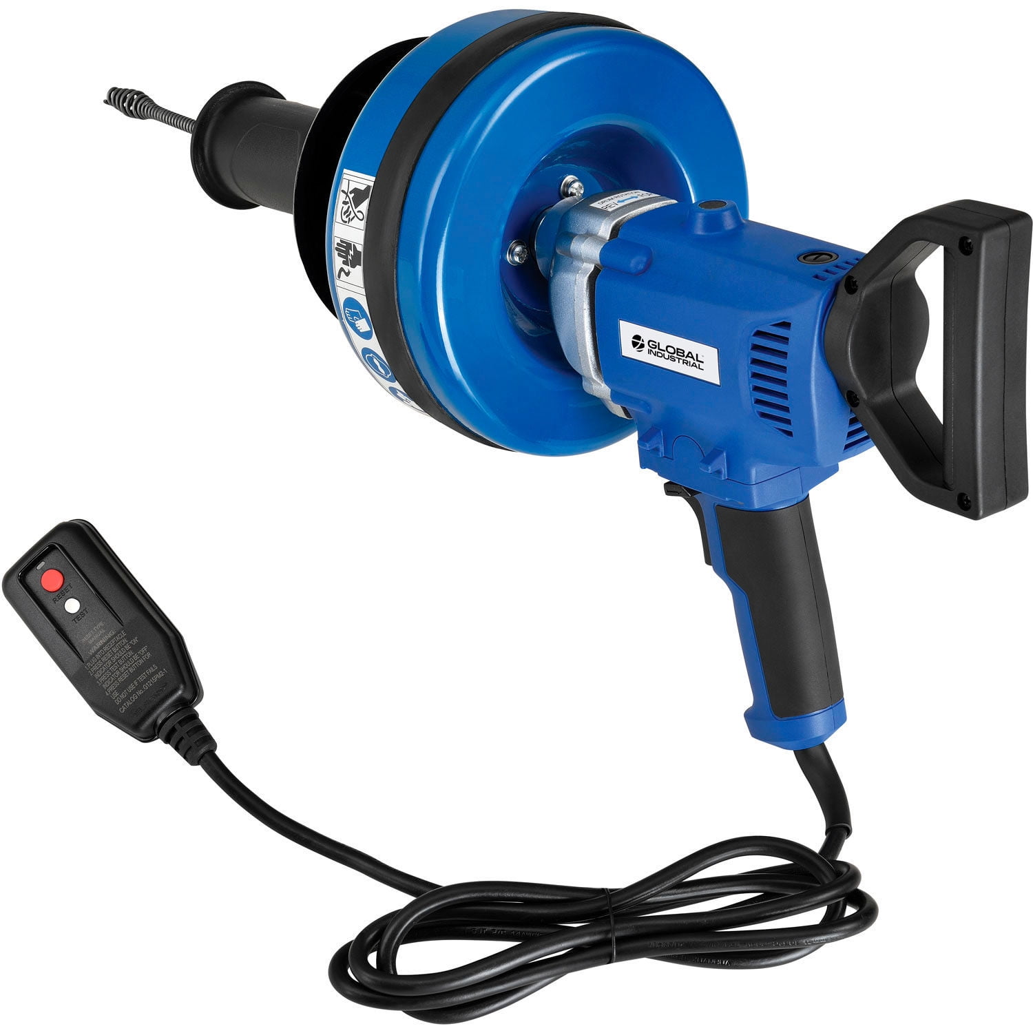 Global Industrial Electric Handheld Drain Cleaner For 3/4""-3""ID 0-500 ...