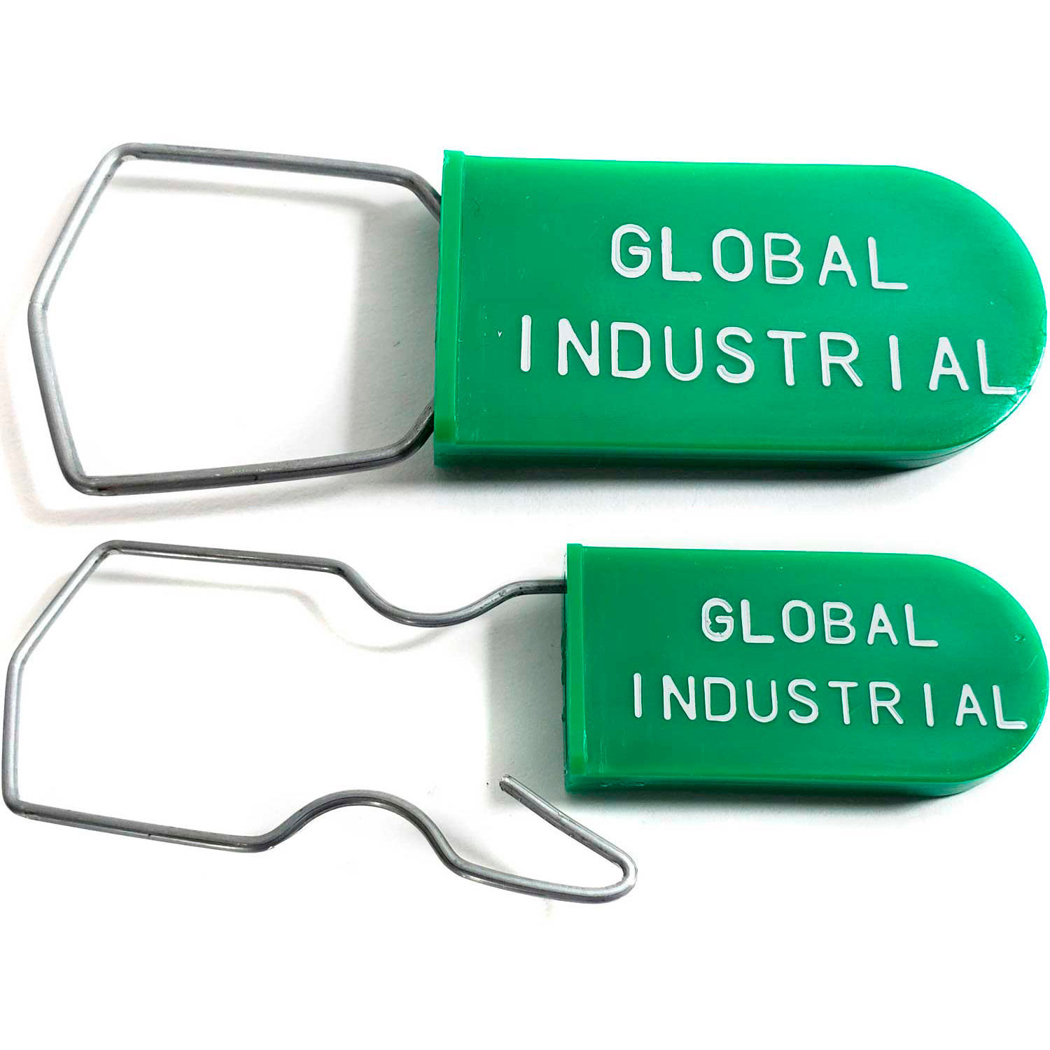Global Industrial 670485GN Padlock Seal with Wire Hasp, Green - Pack of ...