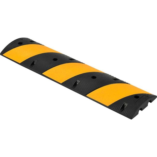 Global Industrial 670528 Portable Rubber Speed Bump - 48 in. Black with ...