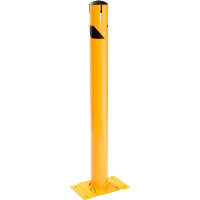 Global Industrial 670579 Steel Safety Bollard with Chain Slots ...
