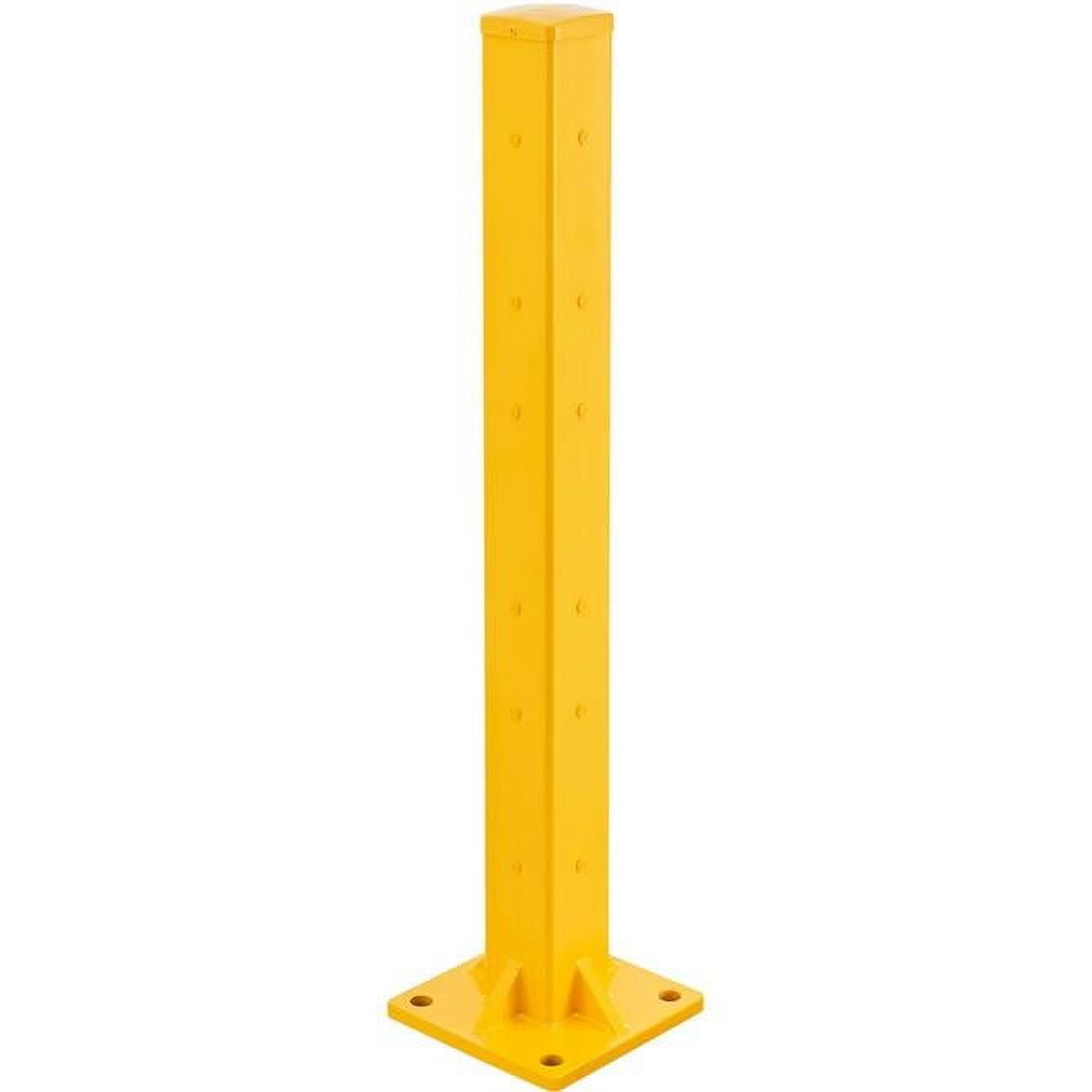 Global Industrial 670809 Bolt on Steel Post for Double 3-Rib Guard Rail ...