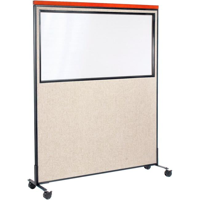Global Industrial 694999MTN Interion Mobile Deluxe Office Partition ...