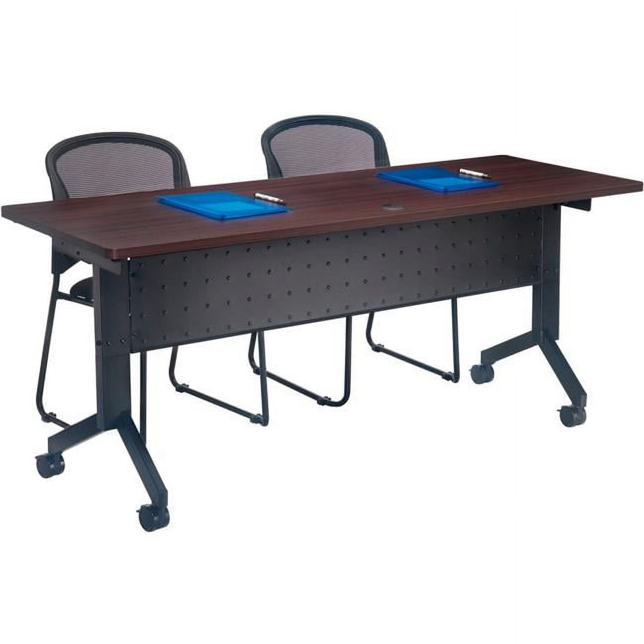 Global Industrial 695124WN Interion Flip-Top Training Table - 60 x 24 ...