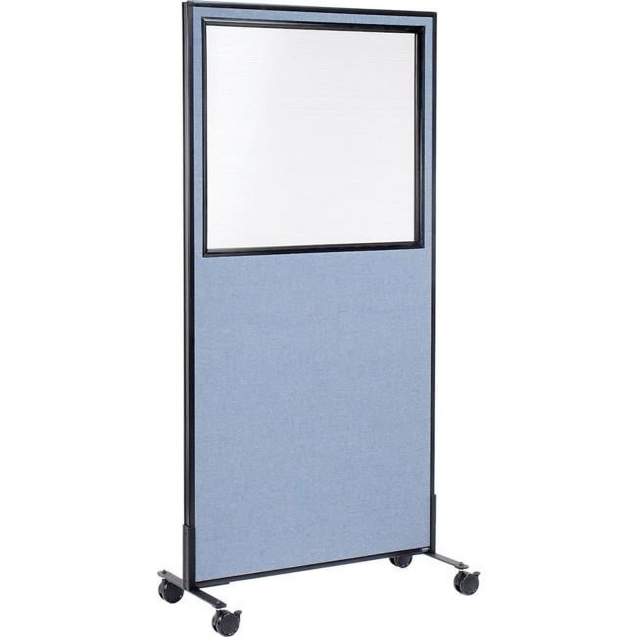Global Industrial Interion Mobile Office Partition Panel with Partial ...