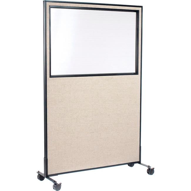 Global Industrial 695789MWTN Interion Mobile Office Partition Panel ...
