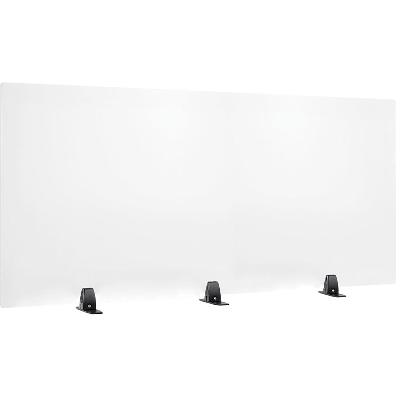 Global Industrial 695845 24 x 60 in. Interion Freestanding Clear ...