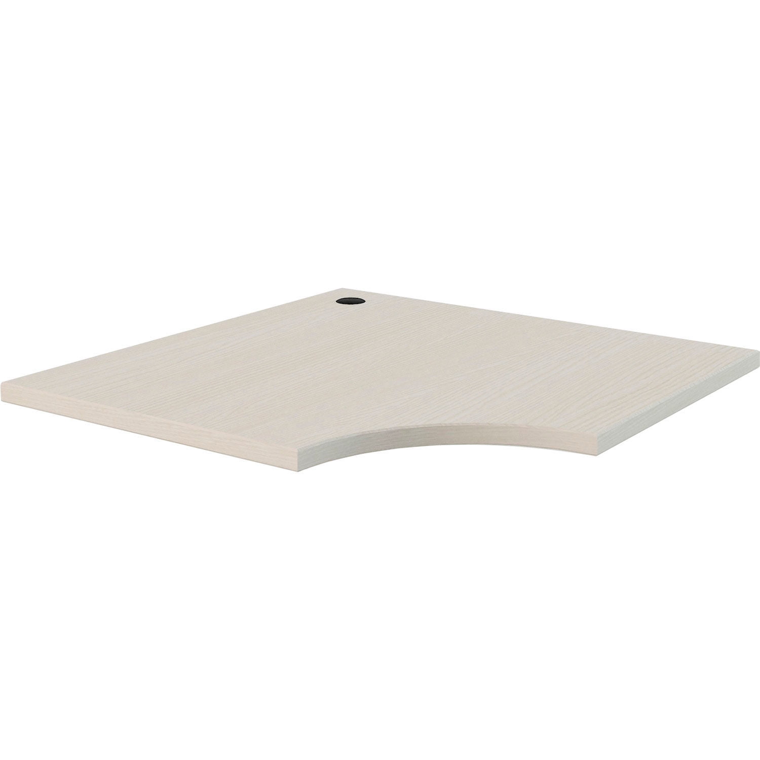 Interion Modular Partition Corner Worksurface, 36"W x 24"D, White Ash ...