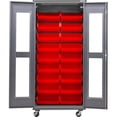 Global Industrial 708770MRD Clear-View Configurable Mobile Bin Cabinet ...